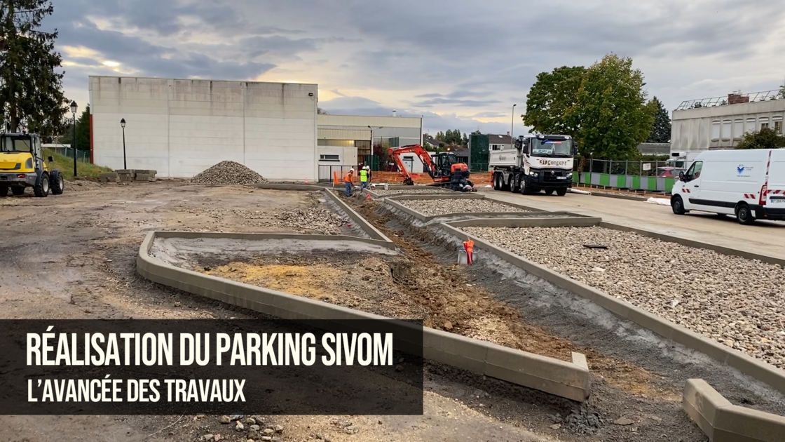 Réalisation du parking SIVOM - l'avancée des travaux - Le Mesnil Saint Denis